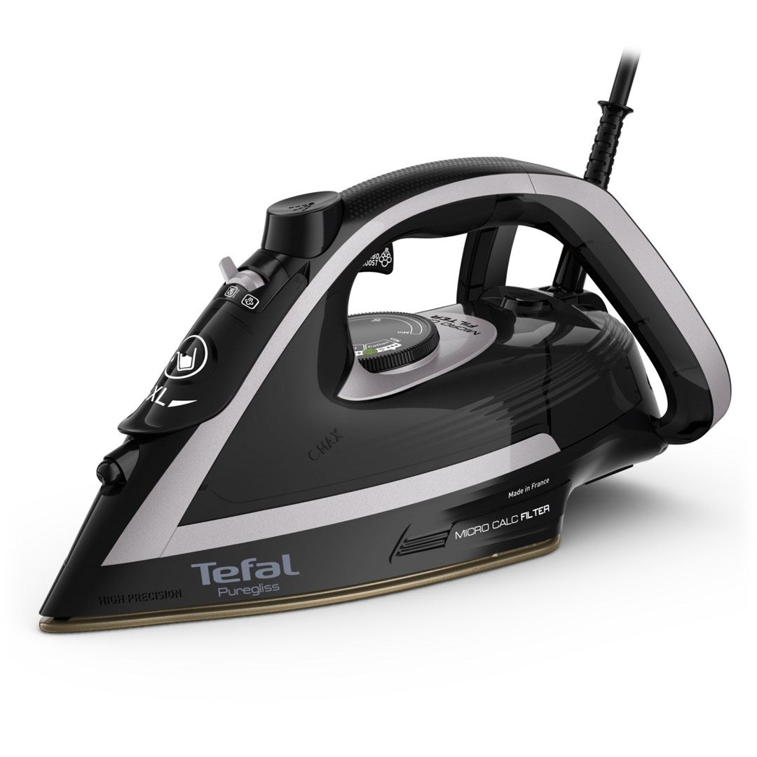 Plancha Tefal Puregliss FV8062E0 Plancha de vapor y secado Durilium ...