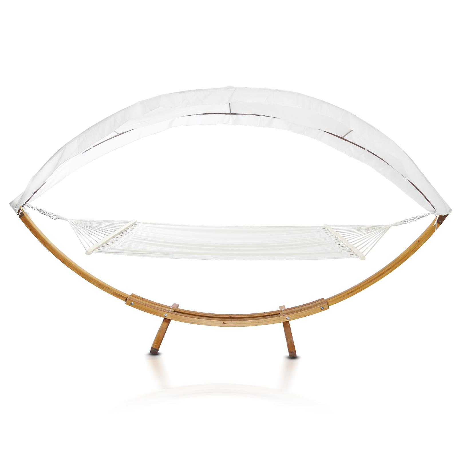 Hamac avec Support - Hamac Jardin Exterieur - 415 x 150 x 210 cm ...