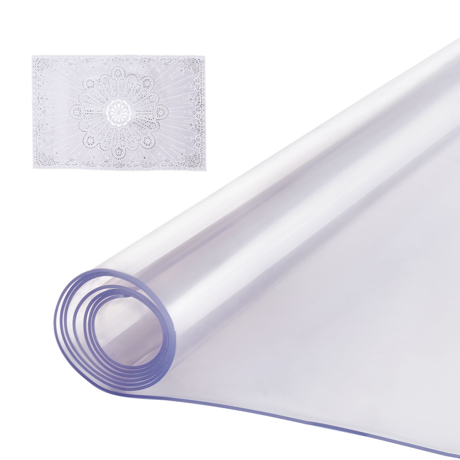 VEVOR Protector de escritorio PVC transparente, 40 x 80 pulgadas, 2,0 ...