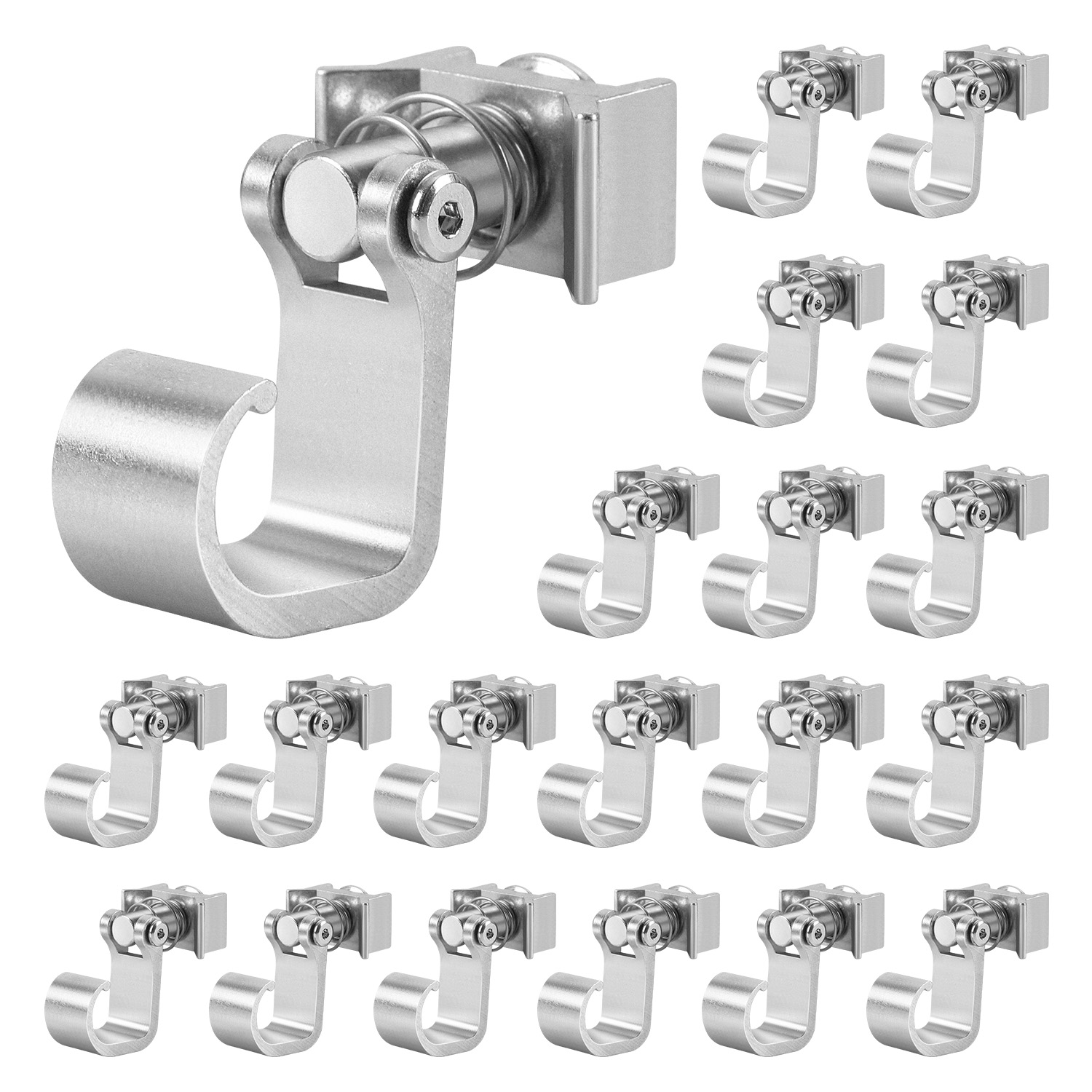 Accesorio para rieles de aerolíneas con gancho, anodizado negro, juego ...