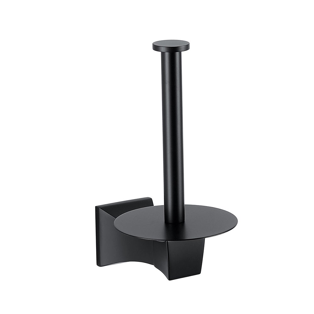 Porte rouleau papier toilette mural Noir - Chloe | Leroy Merlin