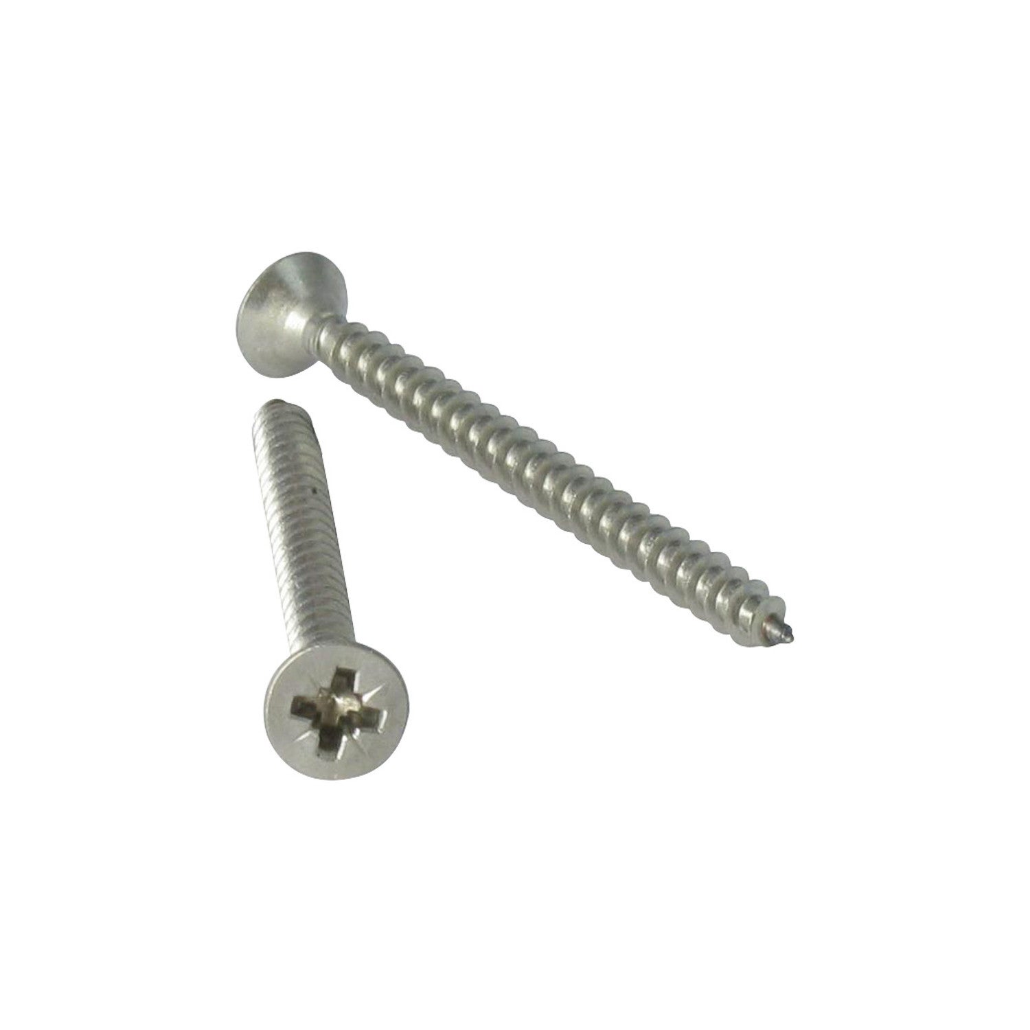 VBA Vis bois agglo Tête fraisée Pozi N°1 3X50 Filetage total Inox A4 ...