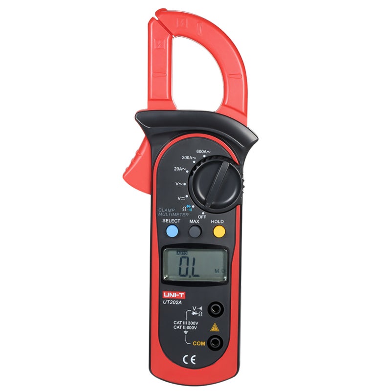 Mini Digital LCD Handheld Clamp Multimeter, Voltmètre Ampèremètre ...