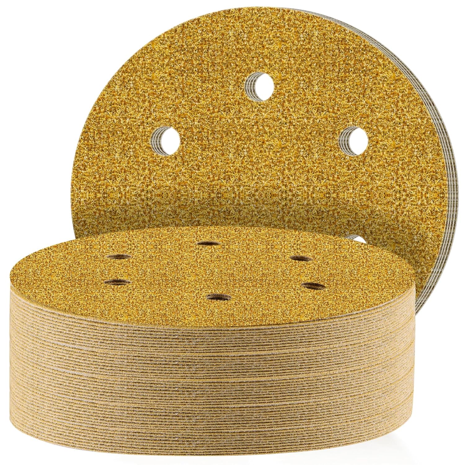 Disques Abrasifs 150mm,40 Pièces Abrasifs de Ponçage Ponceuse tampons ...