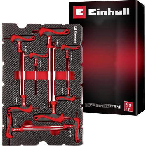 Einhell 370526 T-Griff Schraubendreher-Set 9-tlg. Einleger Pad Mousse ...