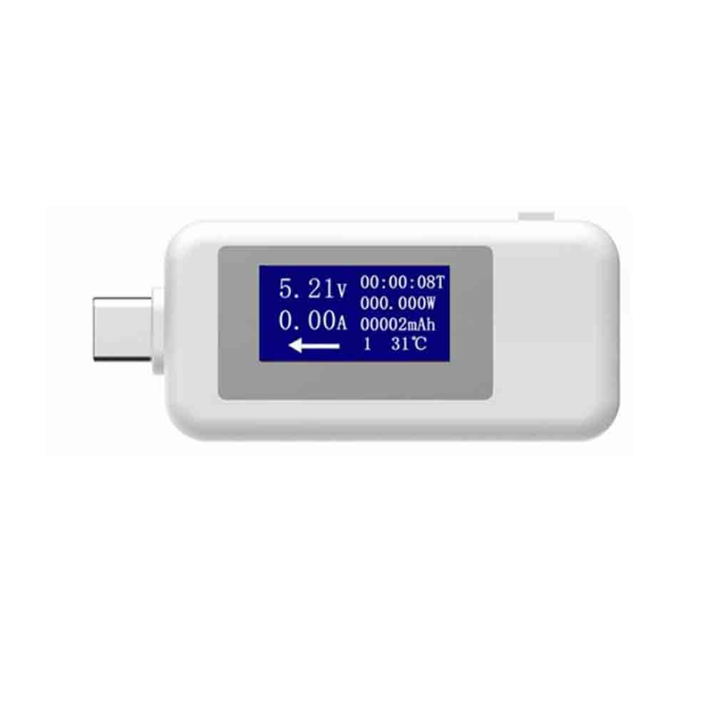 Testeur USB, testeur de courant et de tension USB (1 x Type-c blanc ...