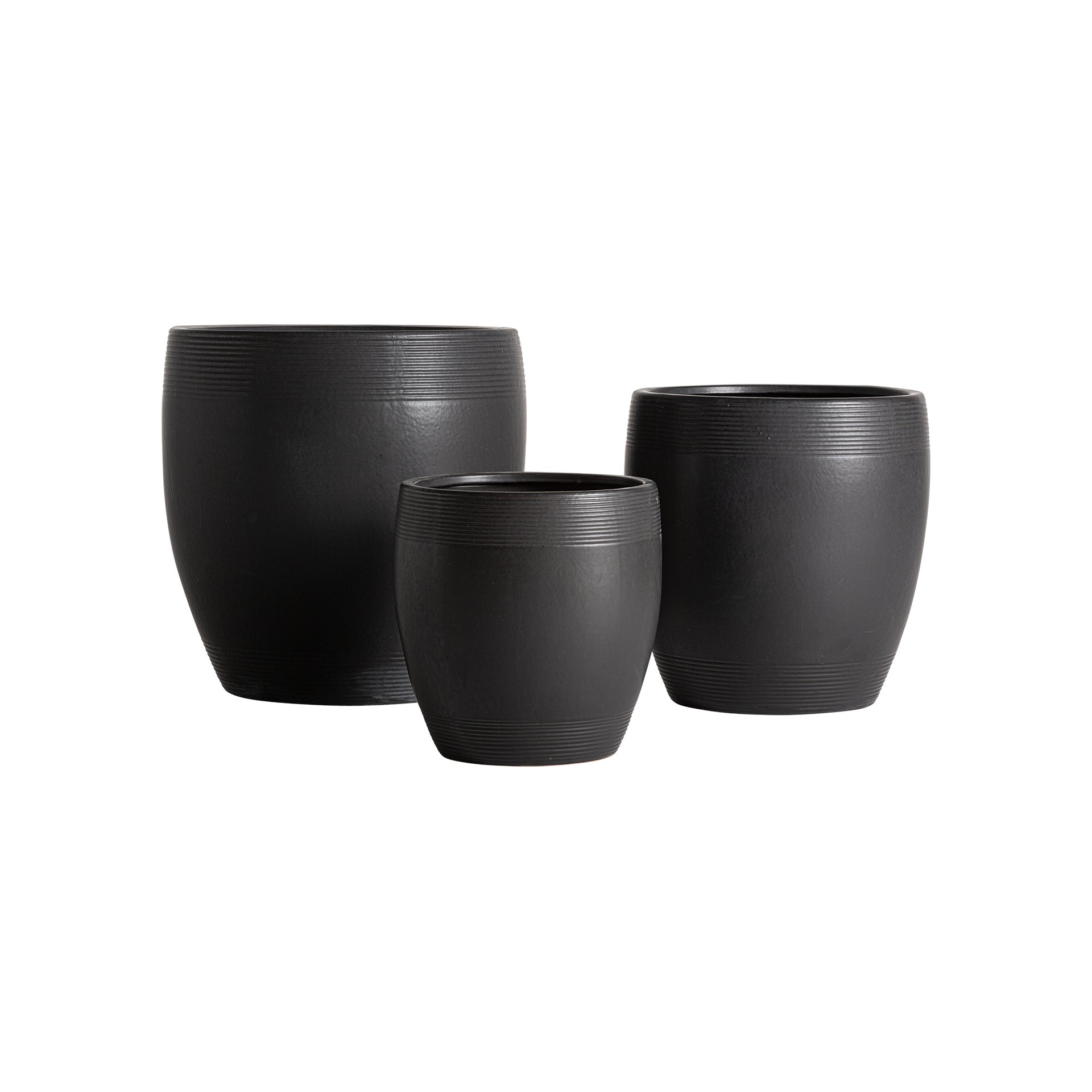 Jardinière en céramique noir 47x47x47 cm | Leroy Merlin