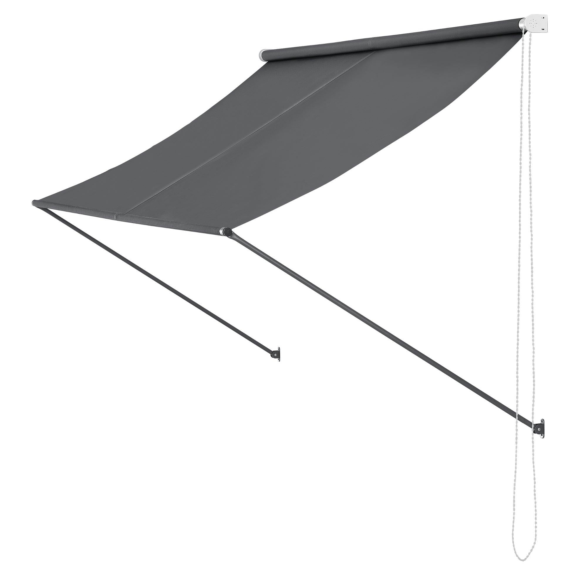Brise-soleil pare-soleil auvent pour fixer au mur rétractable armature ...