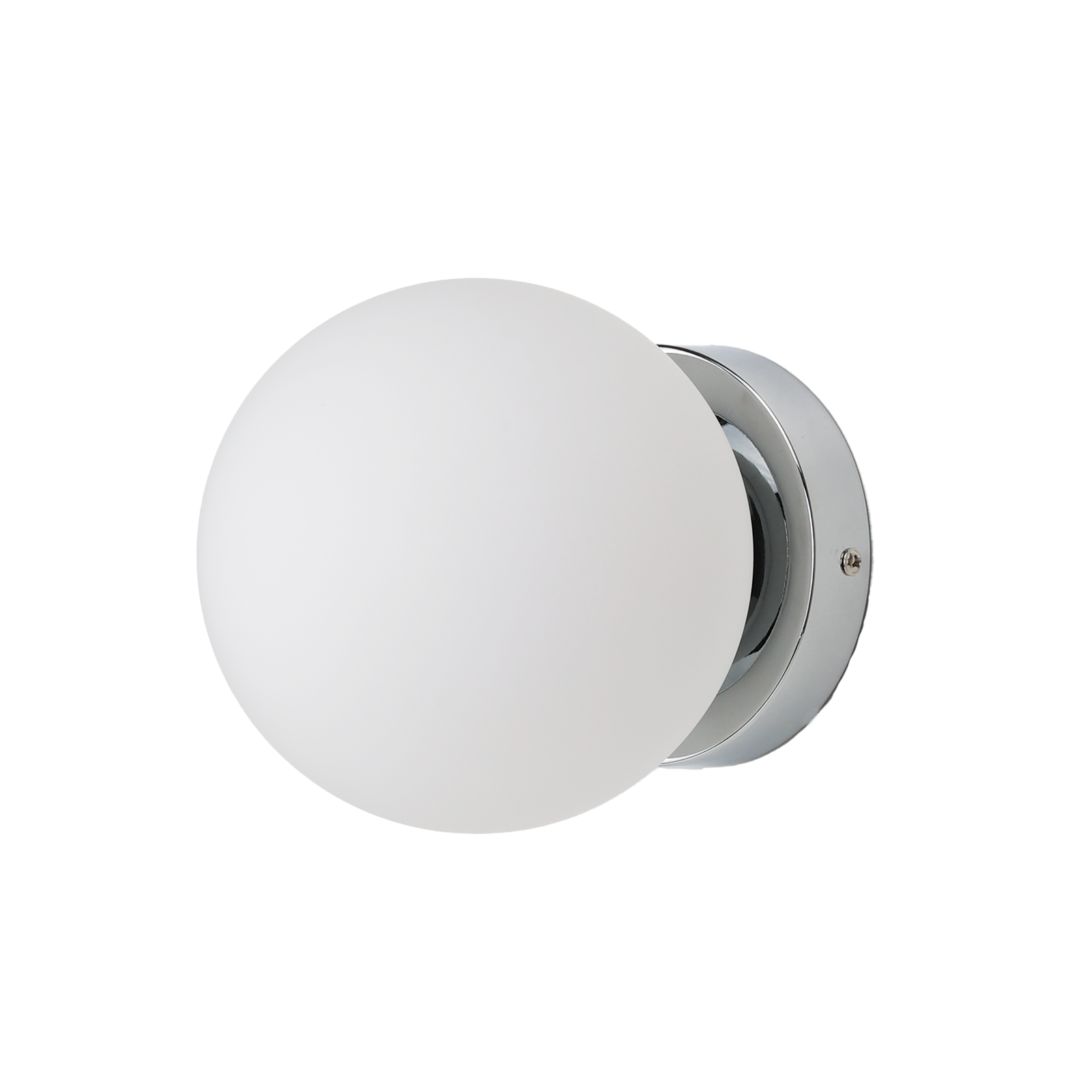 Aplique de Pared y Lámpara de Techo Bola Ø150 mm Cristal Opal E27 IP44 ...