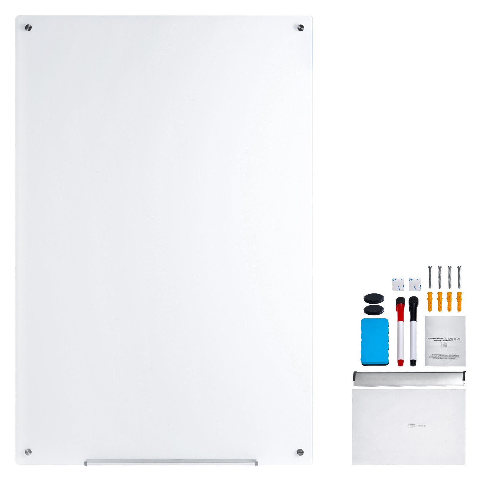 Tableau blanc magnétique verre 36"x24",SucceBuy tableau effaçable à sec ...