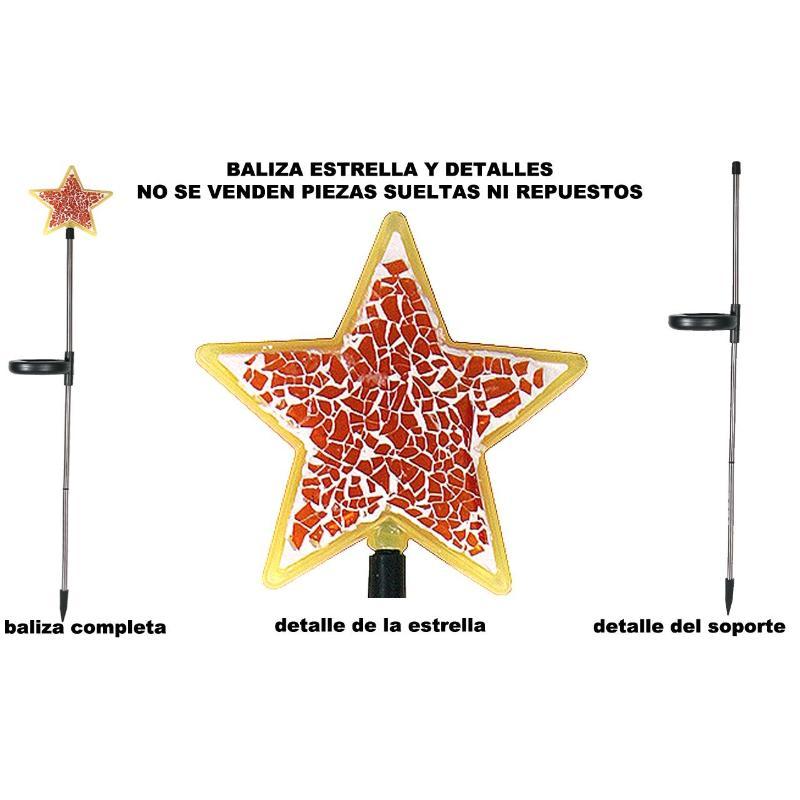 Simon navidad baliza solar estrella mosaico fija nv411310 | Leroy Merlin