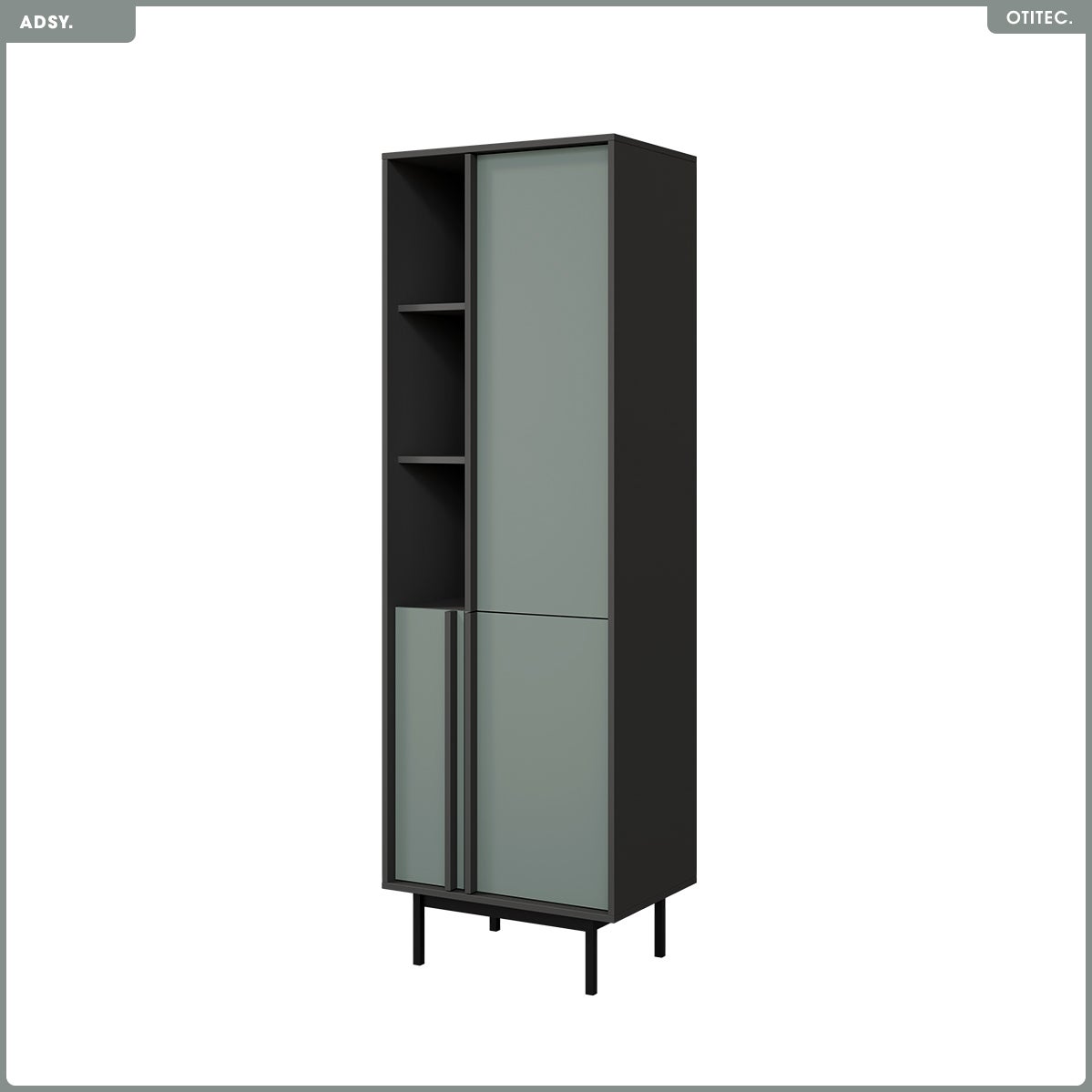 Armoire haute - L.63 x H.195 x P.43 - ADSY | Leroy Merlin