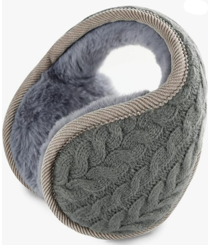 (Gris) Cache Oreille Pliable Fourreau D'oreille Hiver Chaud Cache ...