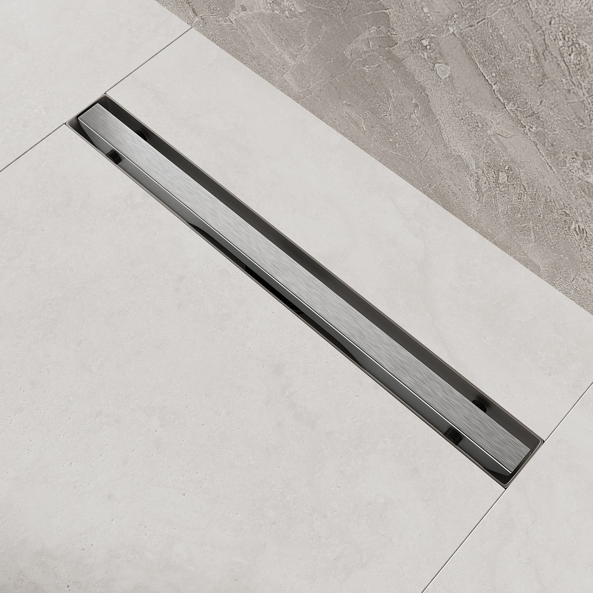 SIRHONA Drain de Douche Italienne 40cm Sortie d'eau à 360° | Leroy Merlin