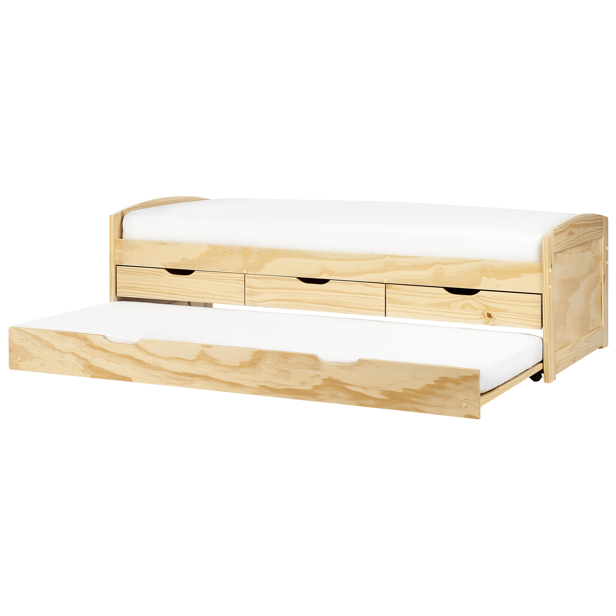 Letto da giorno Legno PETIVILLE 90 x 200 cm Legno chiaro | Leroy Merlin