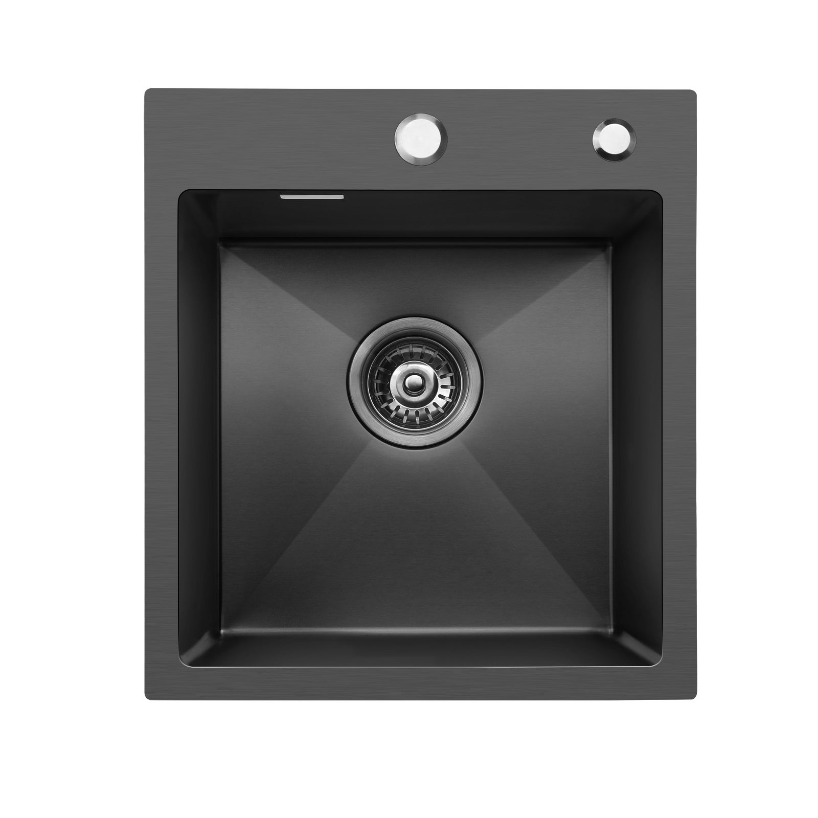 Lavello da cucina nero 45 x 40 cm, 1 vasca rettangolare compatta ...