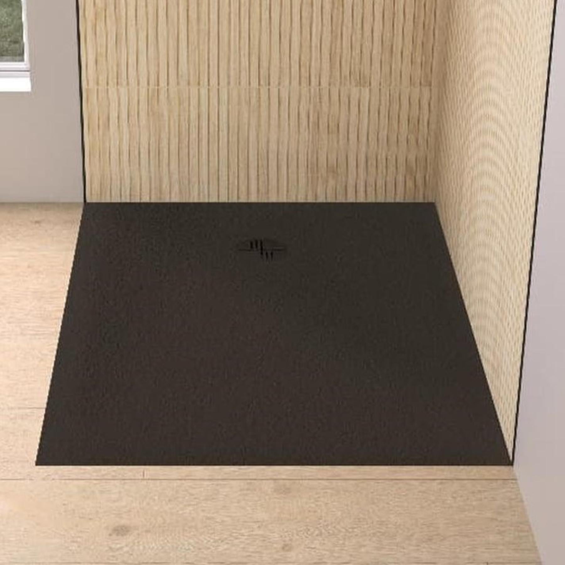 Receveur de douche Kinedo Kinemoon Evo 120x80 noir texture pierre ...