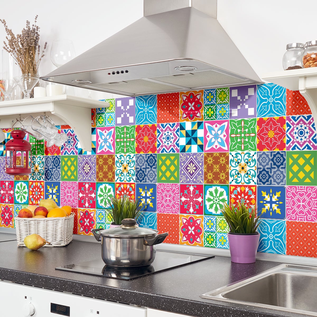 24 vinilos azulejos solitina - adhesivo de pared - revestimiento ...