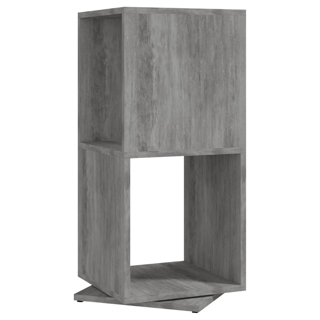 Meuble de rangement | Armoire rotative Gris béton 34,5x34,5x75,5 cm ...
