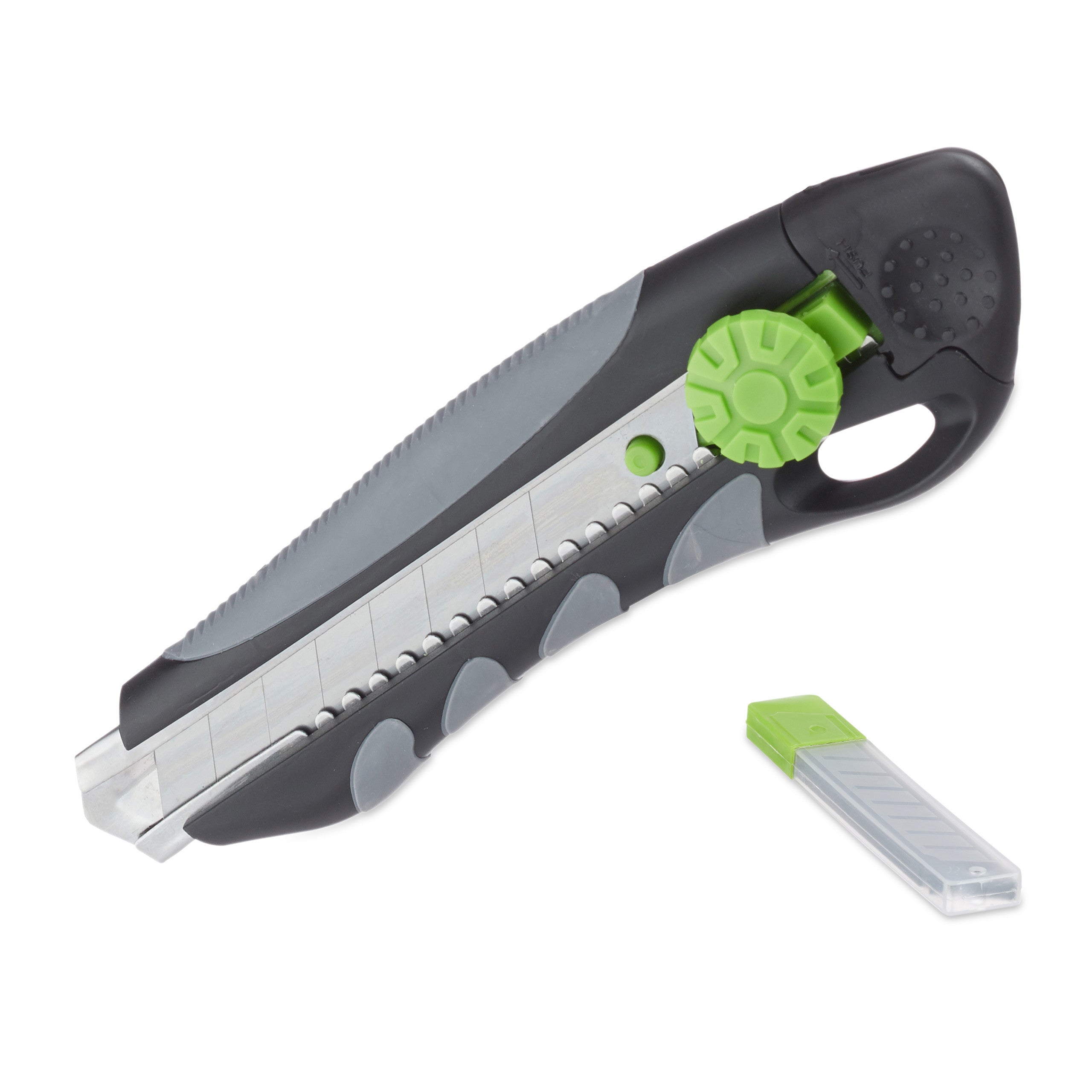 Cutter professionnel, lot de 10, avec lames de rechange de 18 mm ...