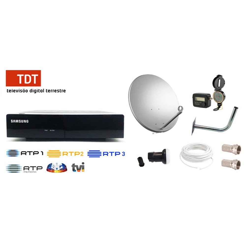 Kit complet TDT SAT pour la réception des chaines portugaises par ...