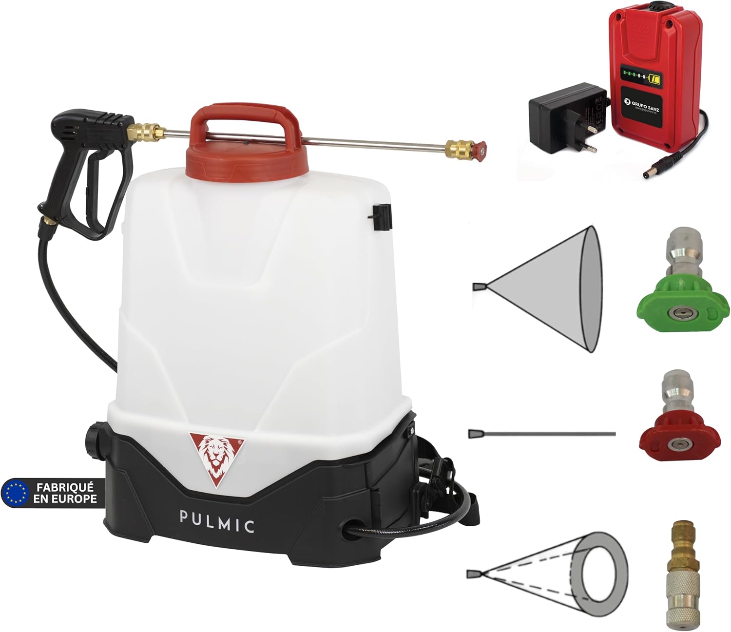 Pulvérisateur Électrique Spécial Toiture et Nettoyage, 7 Bars Projette à 10m avec Lance en INOX ...