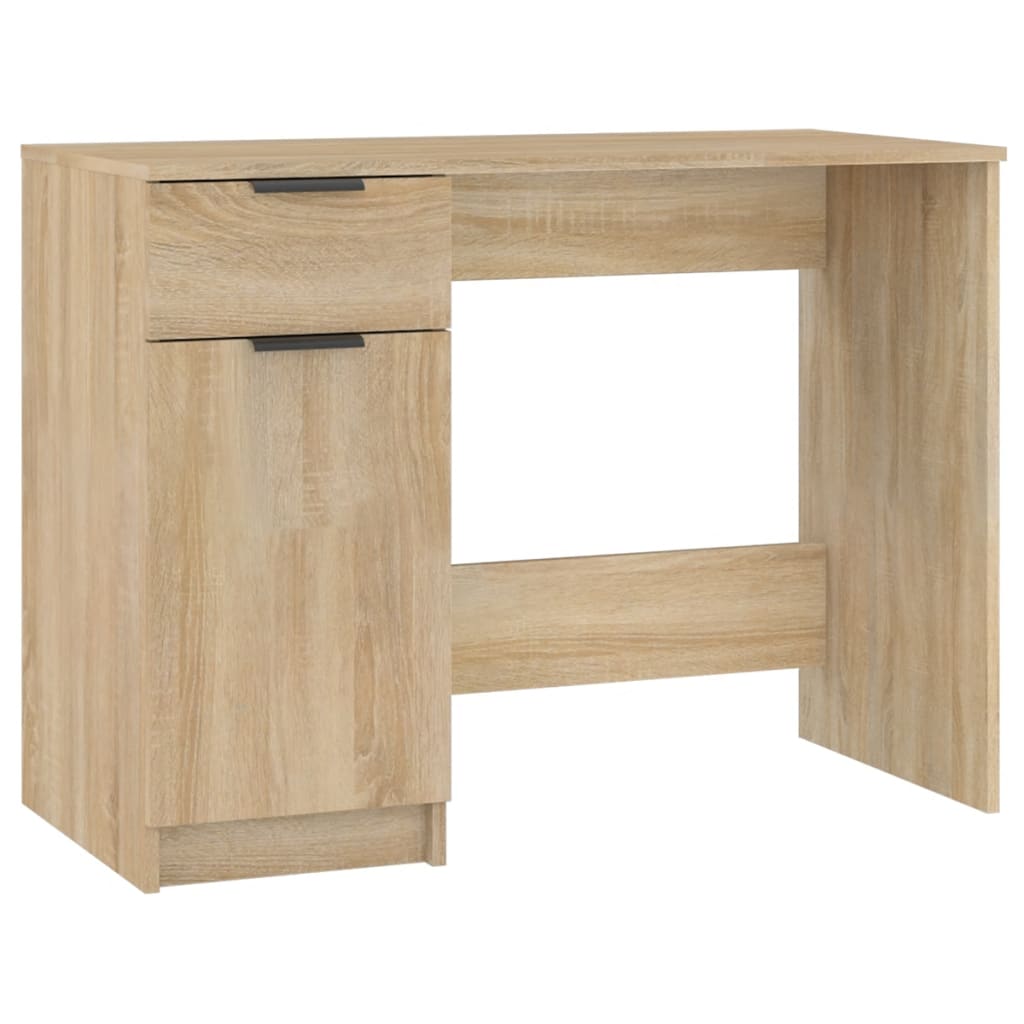 Bureau，Table de travail，Table d'étude Chêne sonoma 100x50x75 cm Bois d ...