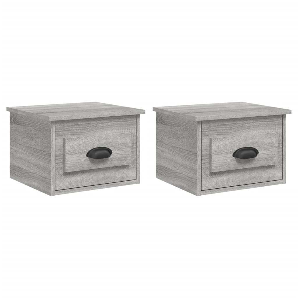 Lot de 2 Tables de chevet murale，Table de chevet flottante，Tables d ...