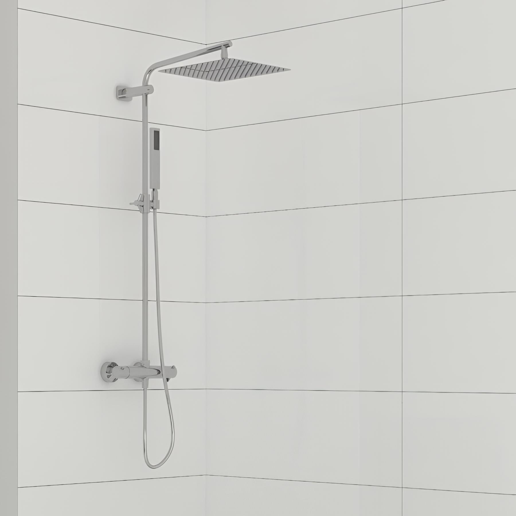 Colonne de douche KINEDO AQUAZEN équipée mitigeur thermostatique teinte ...