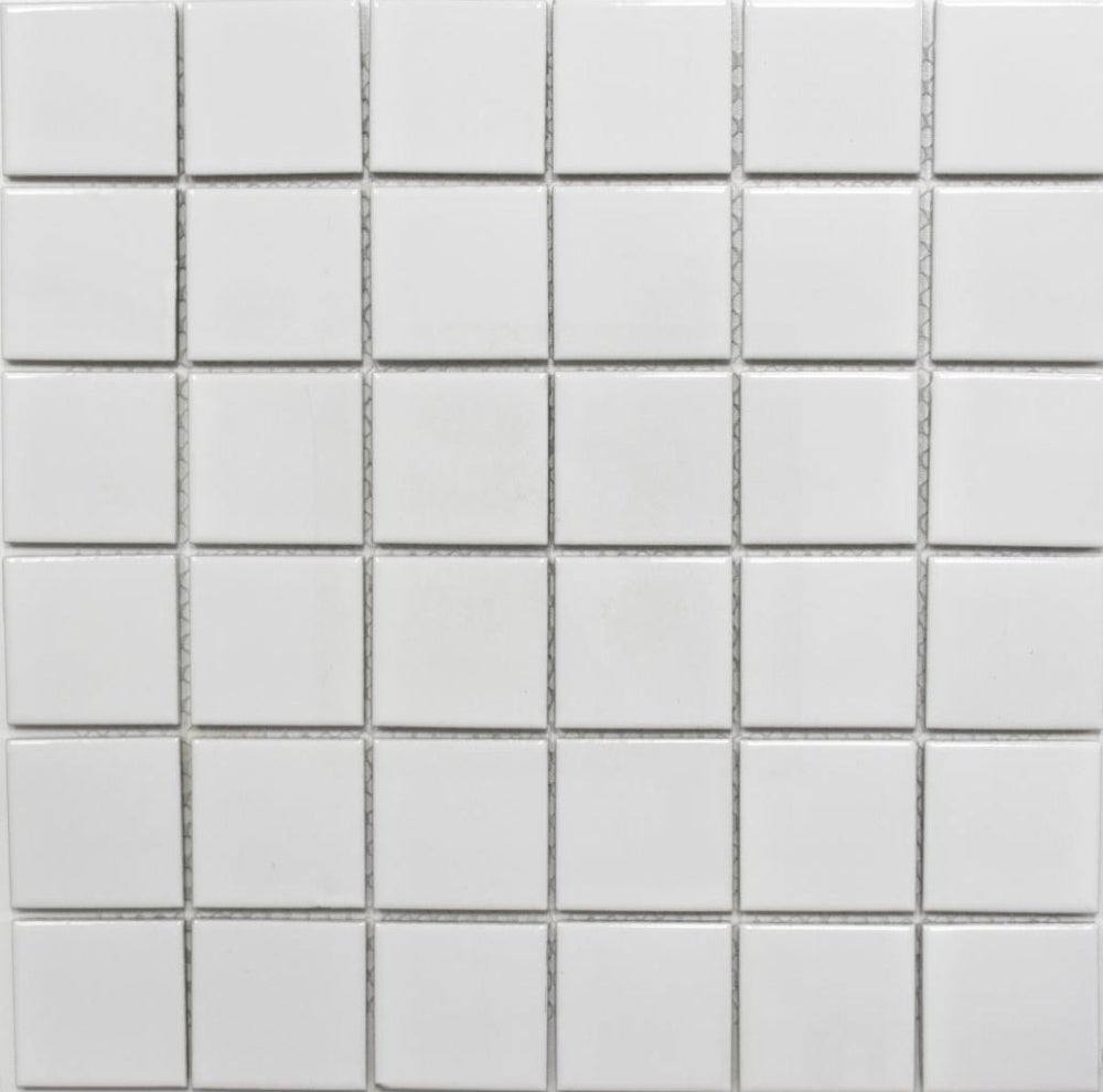 Mosaïque de piscine en céramique blanche brillante 16B-0101 | Leroy Merlin