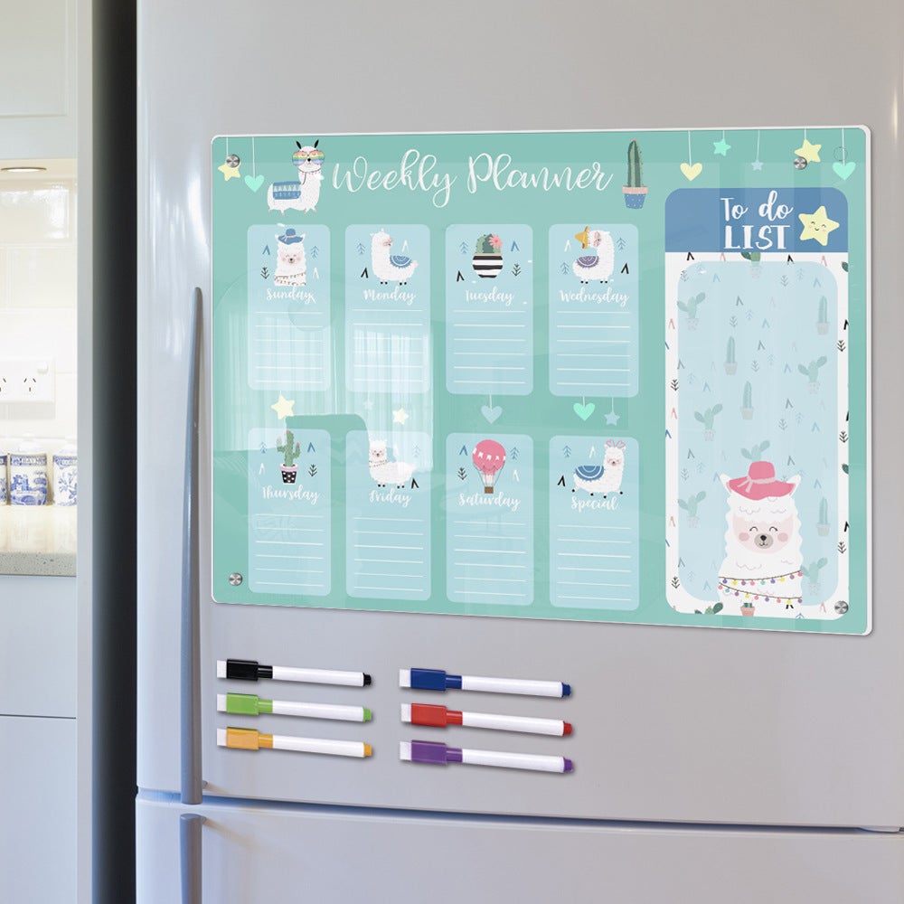 Tableau magnétique (grand) avec stylo, tableau d'écriture en acrylique ...