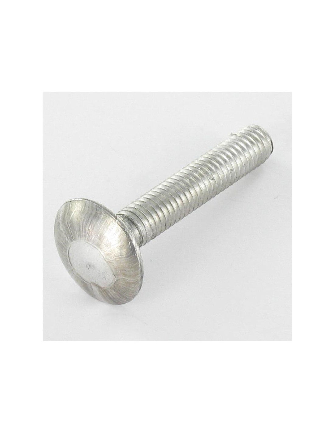Cabeza redonda cuello cuadrado M4X30 roscado total Acero cincado blanco ...