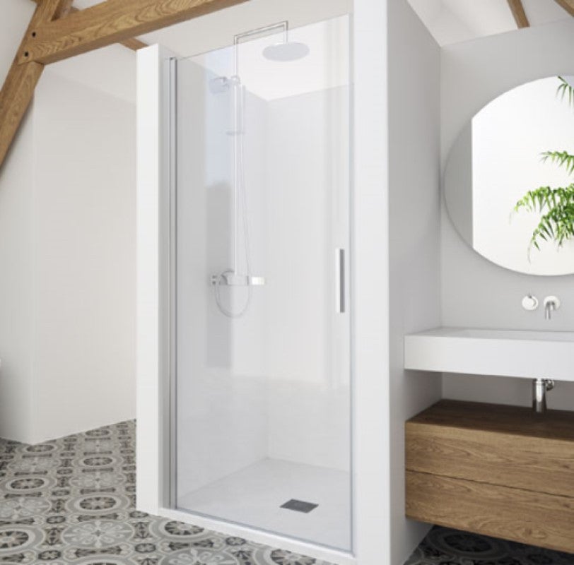 Mampara Hada HP-310 Plus Profiltek - Transparente - Plata Brillo - 89 ...