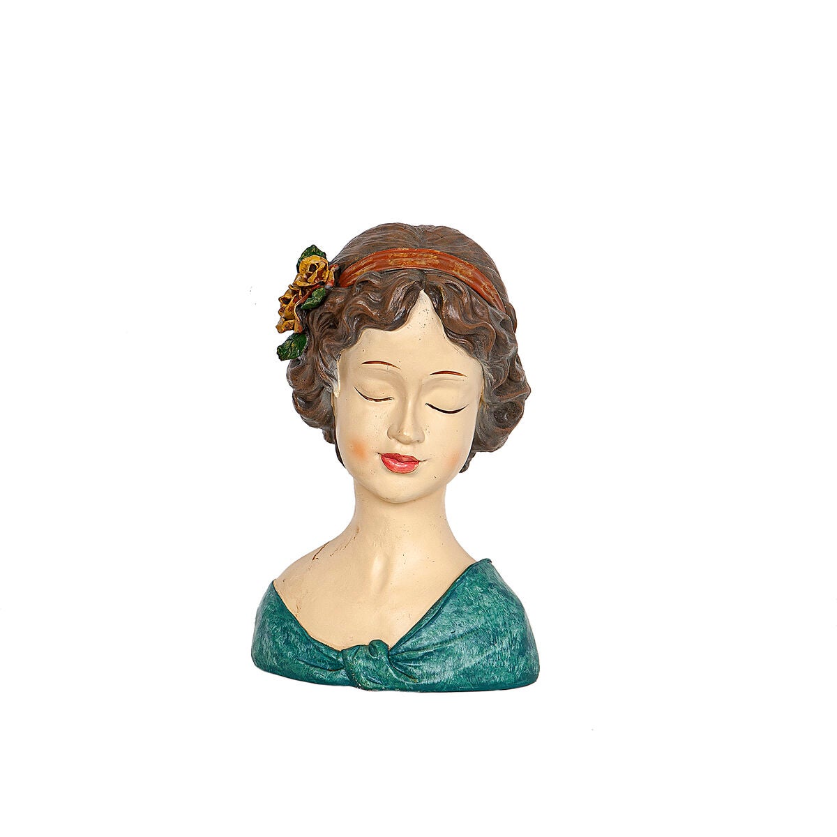 Busto Romimex Multicolor Resina Lady 20 x 29 x 17 cm | Leroy Merlin