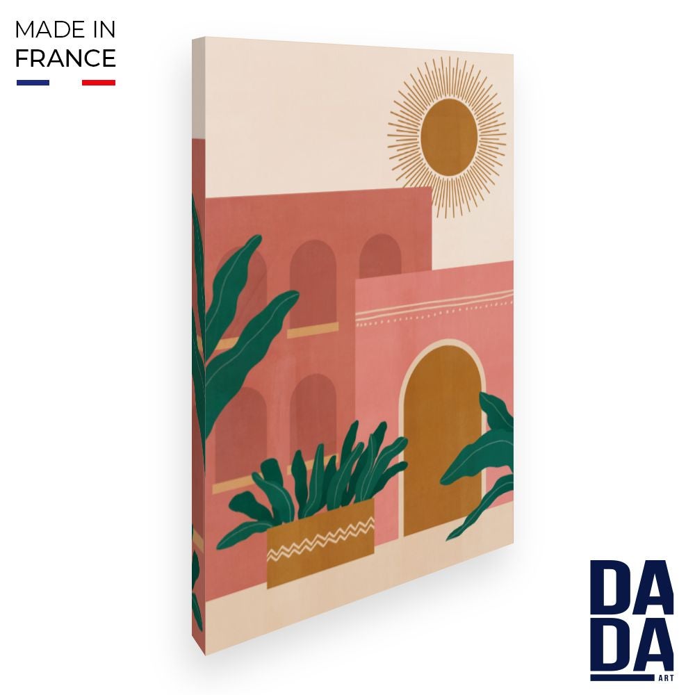 Toile Soleil et plantes / 75x112cm / Fabriqué en France / DADA ART ...