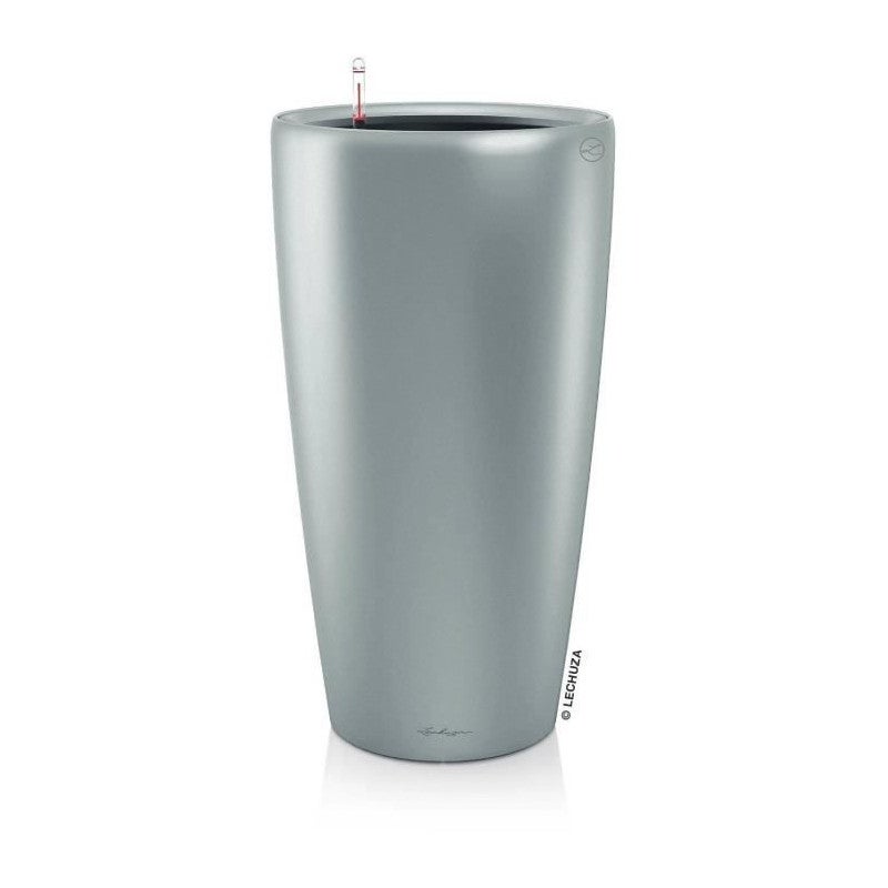 Pot de fleur Rondo Premium 40 - LEC - Kit complet - Argent métallisé ...