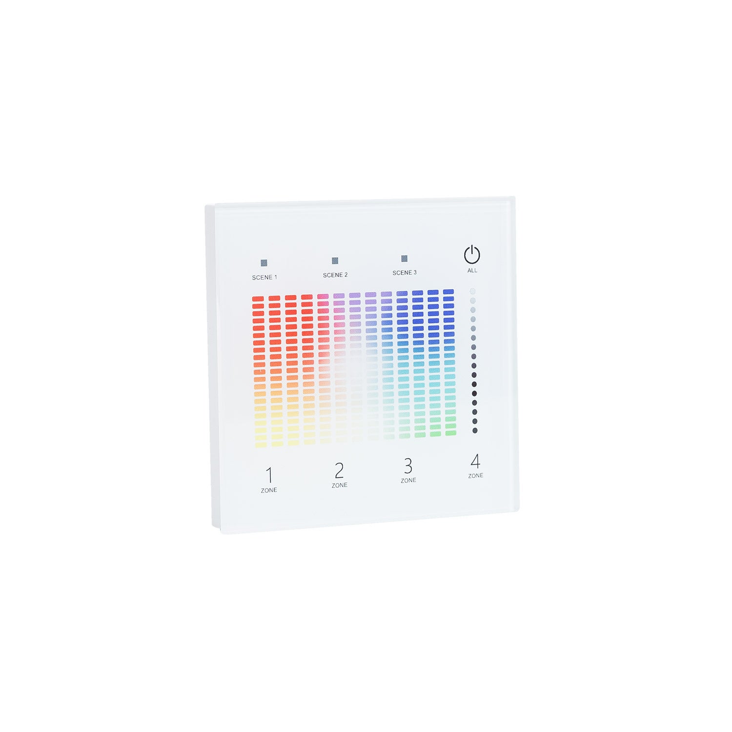 Contrôleur Variateur DALI Master RGB Mural Tactile 4 Zones RGB | Leroy ...