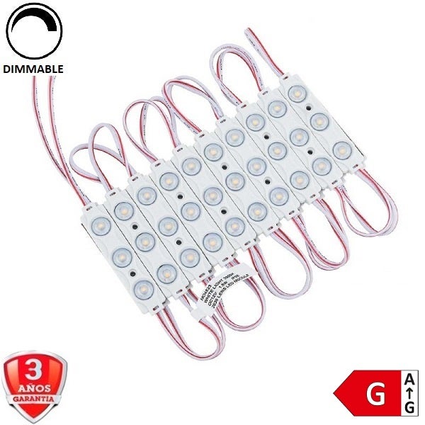 Modulo Led 12V 3smd 28x35 1,5W 3000K IP65 pack de 10 und | Leroy Merlin