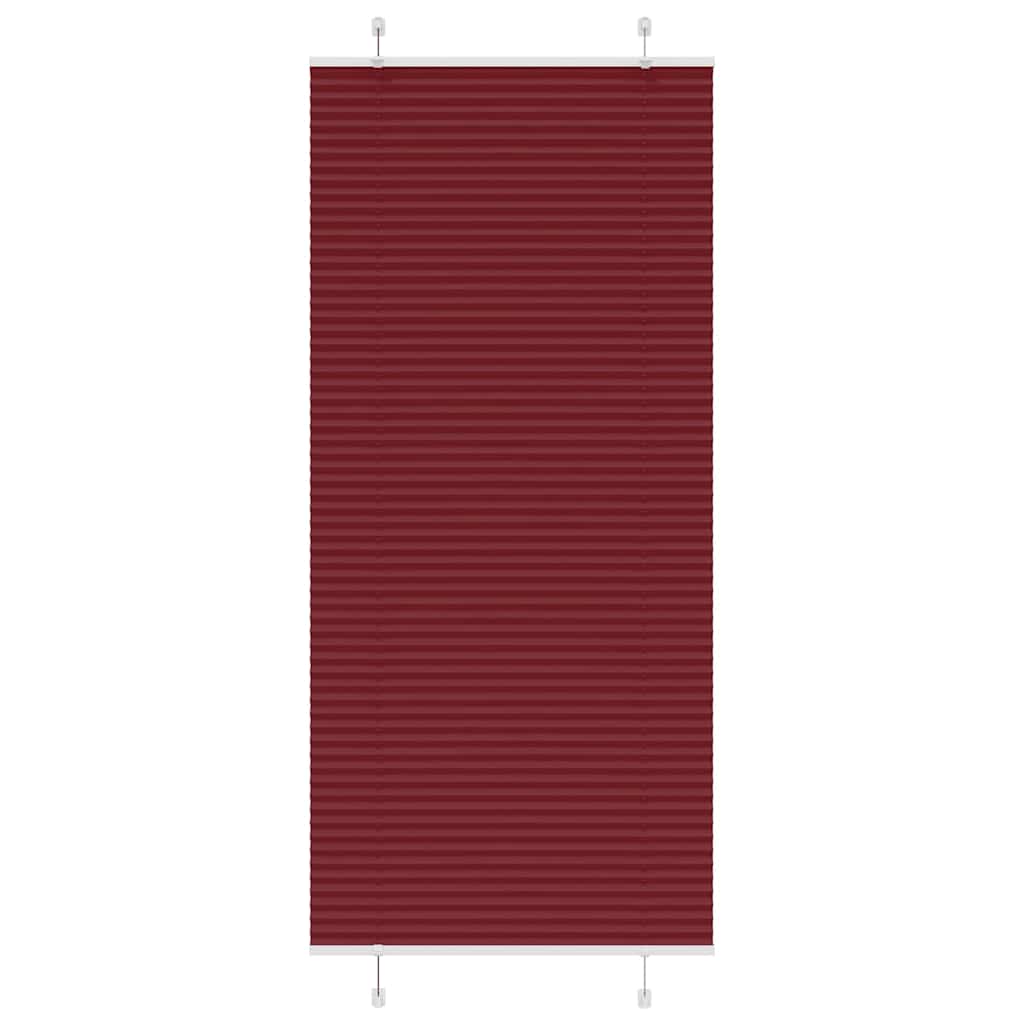 Store plissé | Store pliant rouge bordeaux 90x200 cm largeur du tissu ...