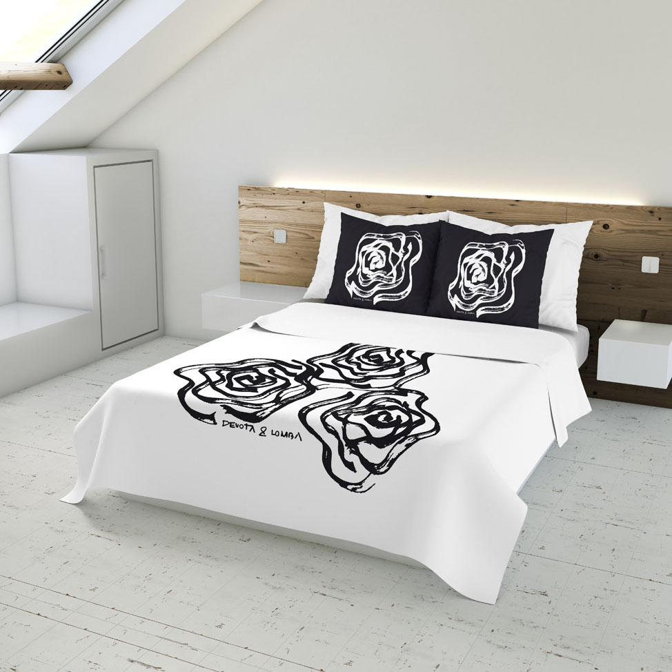 PARURE DE LIT ROSE 100% COTON 180 | Leroy Merlin