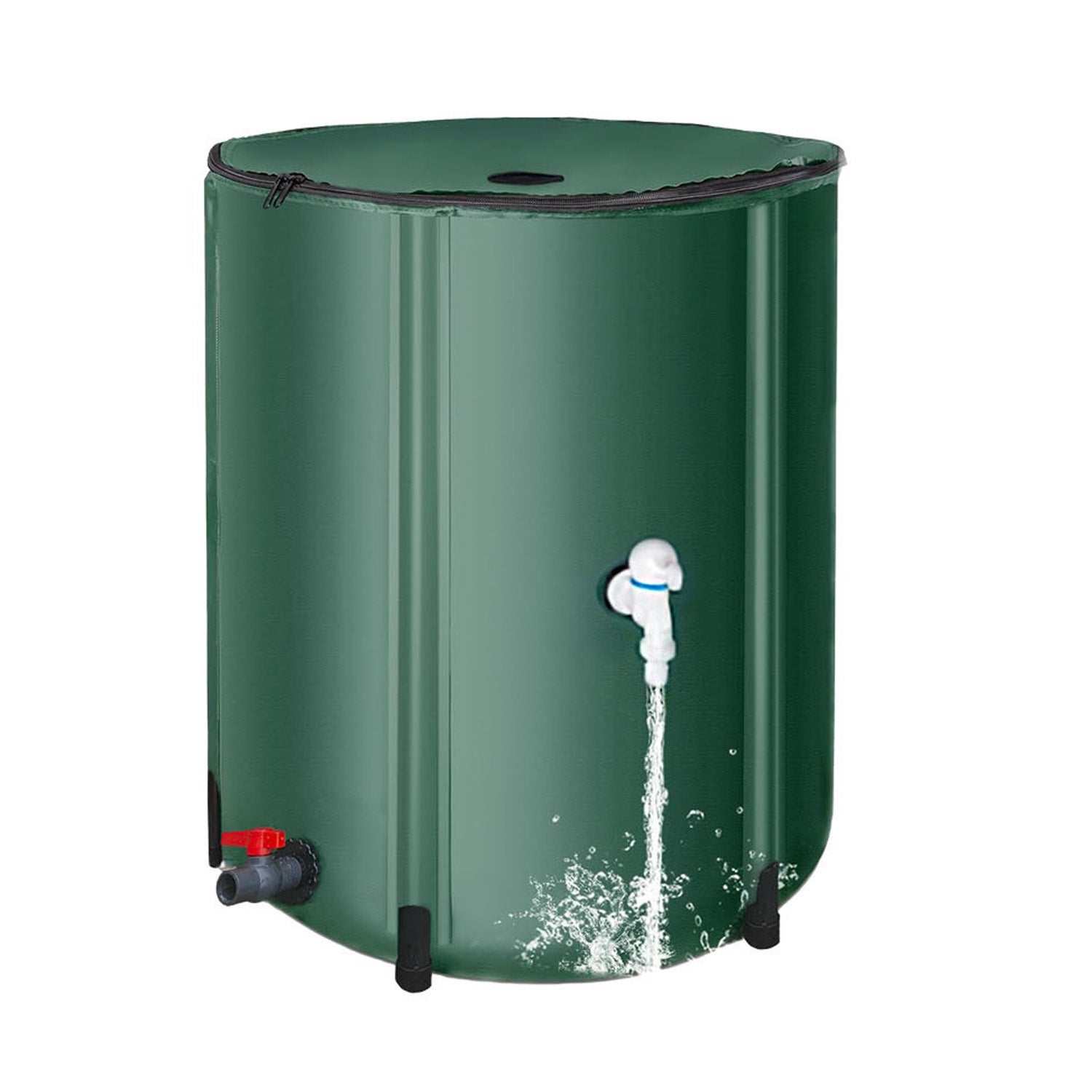 Collecte d'eau de pluie de gouttière, seau collecteur de pluie, baril ...