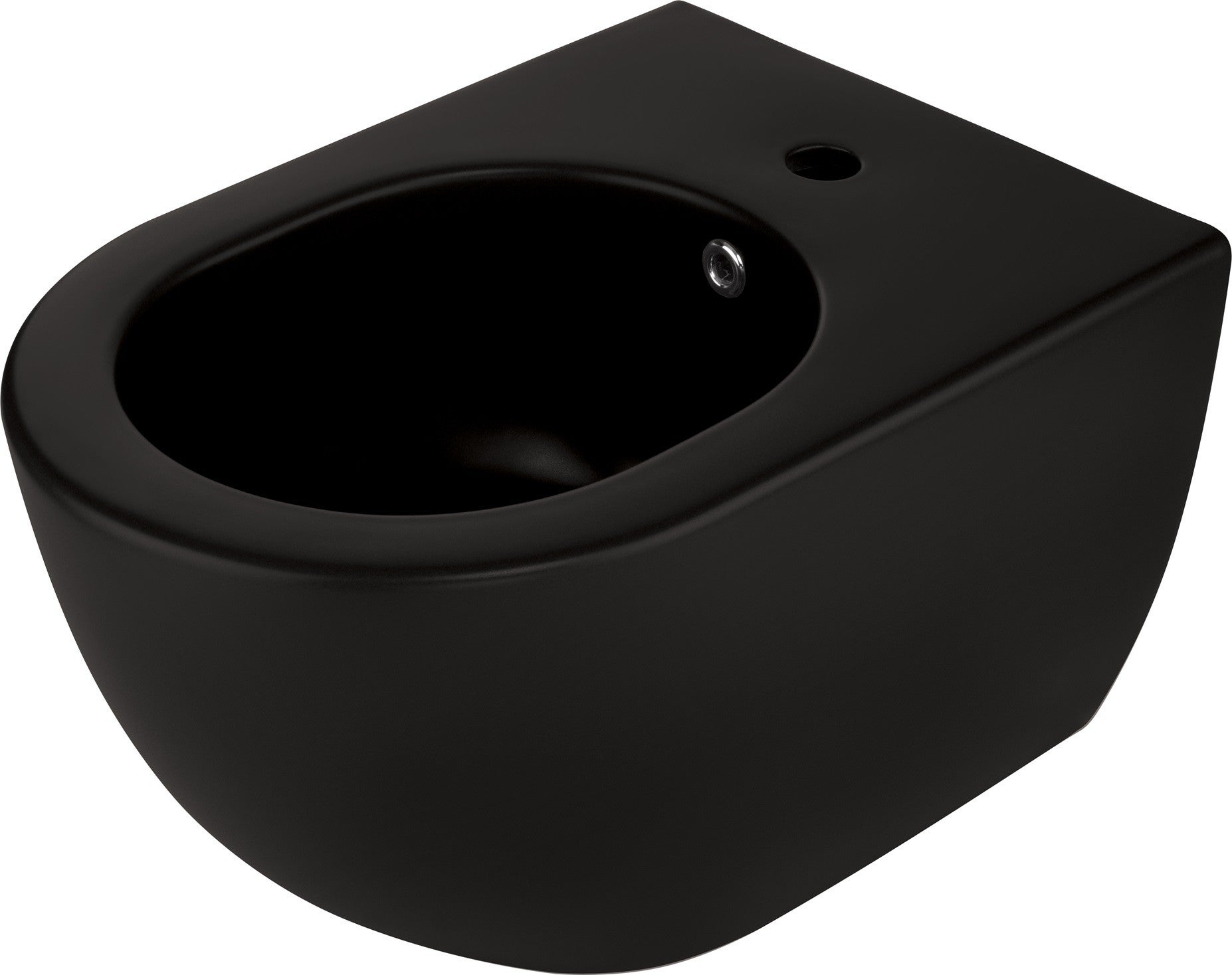 Bidet en céramique modèle suspendu 510 x 360 mm noir mat Deante Peonia ...