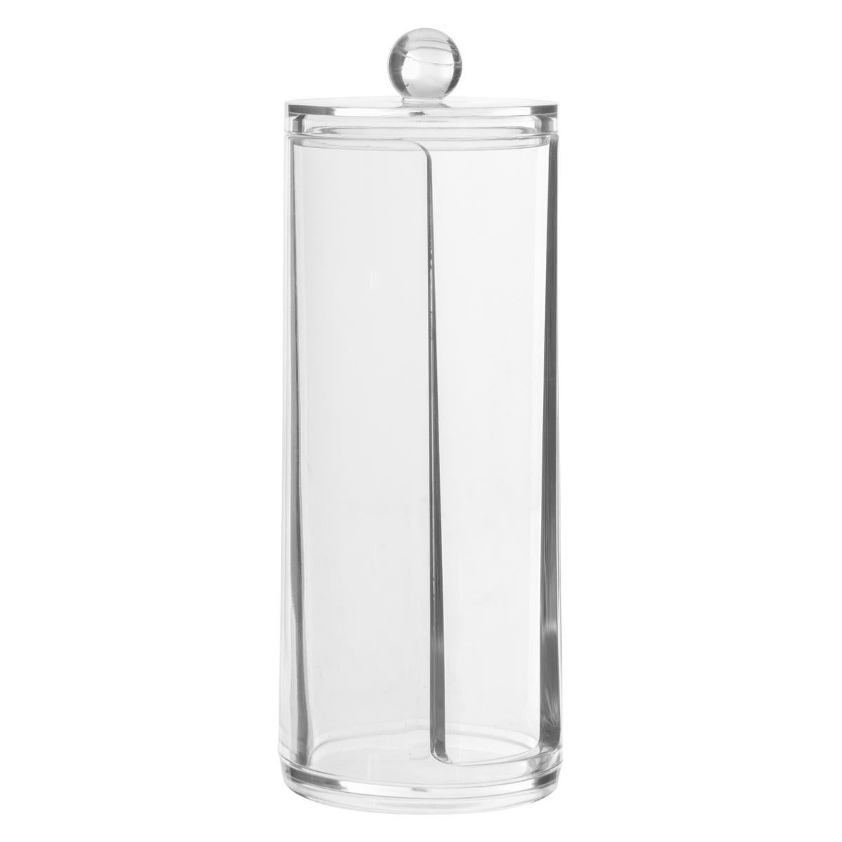 Distributeur de Coton "Selena" 20cm Transparent | Leroy Merlin