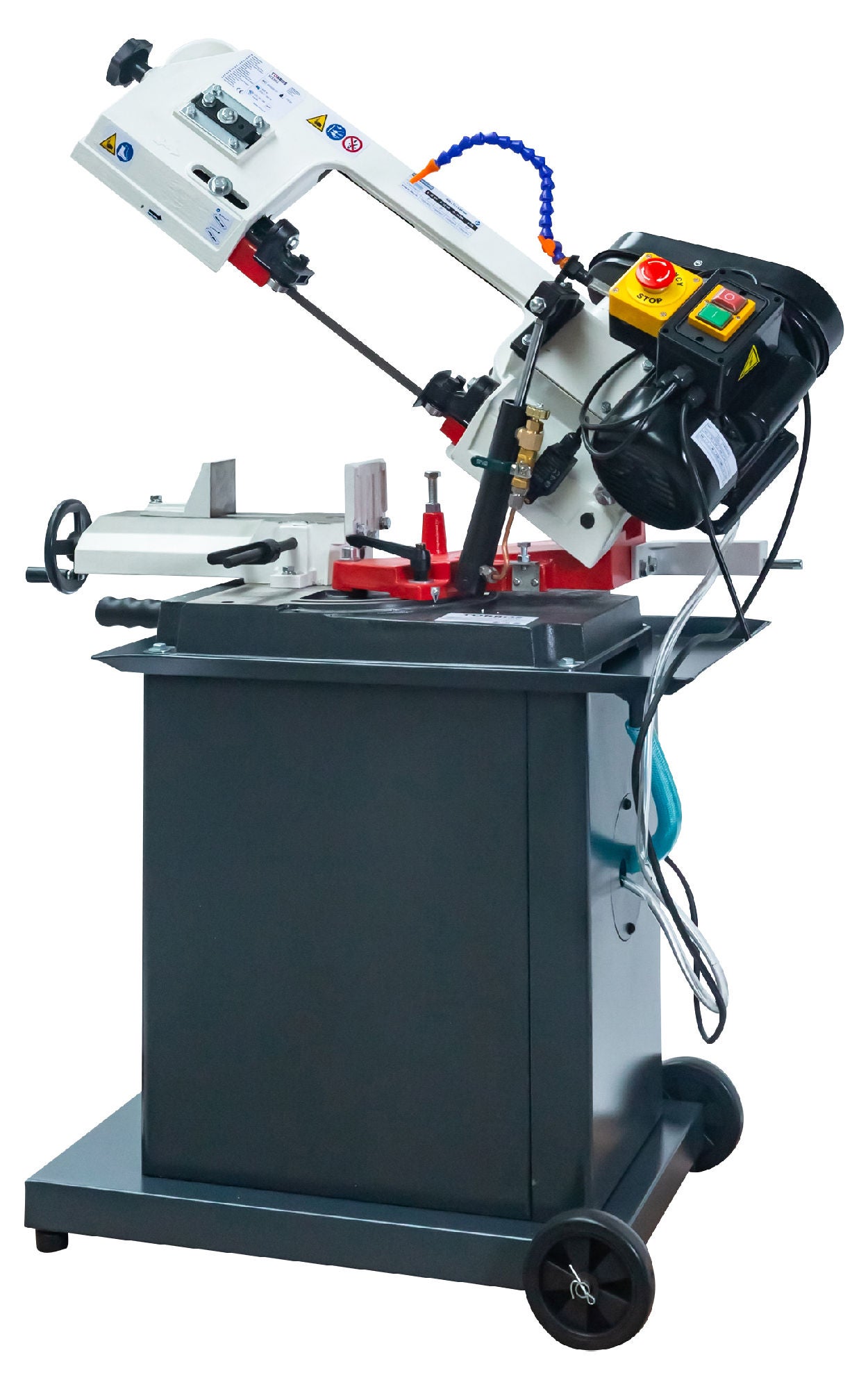 Scie à ruban mobile pour métaux -45 /+60 capacité de coupe ronde 128 mm ...