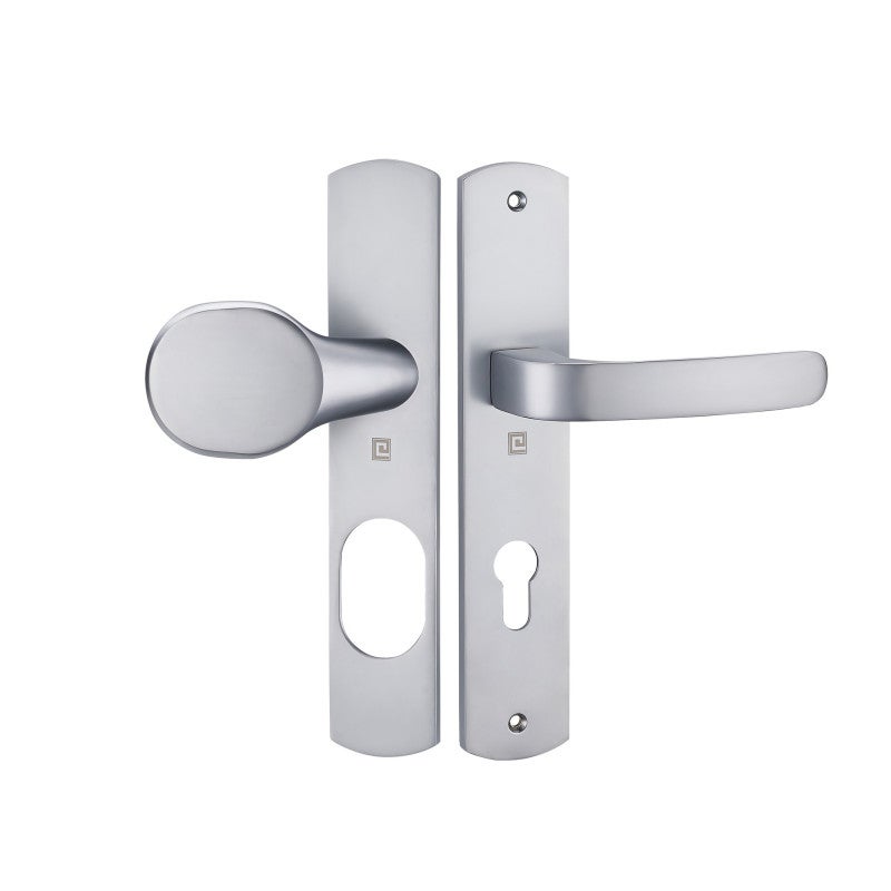 Ensemble sur plaques palière ELFE 195 mm SGN2 (chromé mat) HERACLES B ...