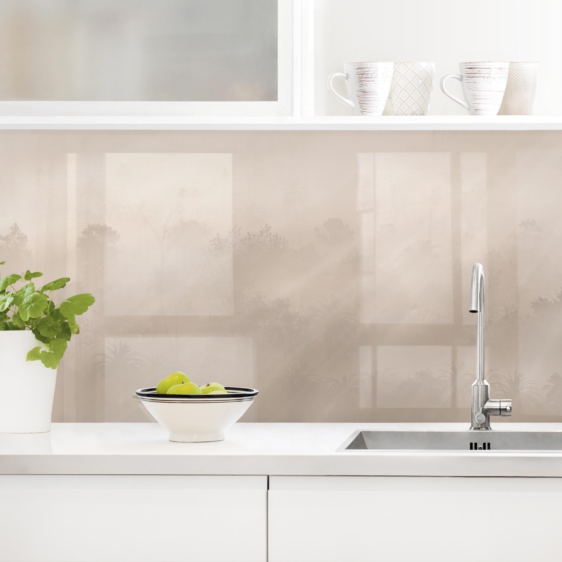 Crédence cuisine - Rayons de soleil au-dessus de la jungle 140 x 40 cm ...