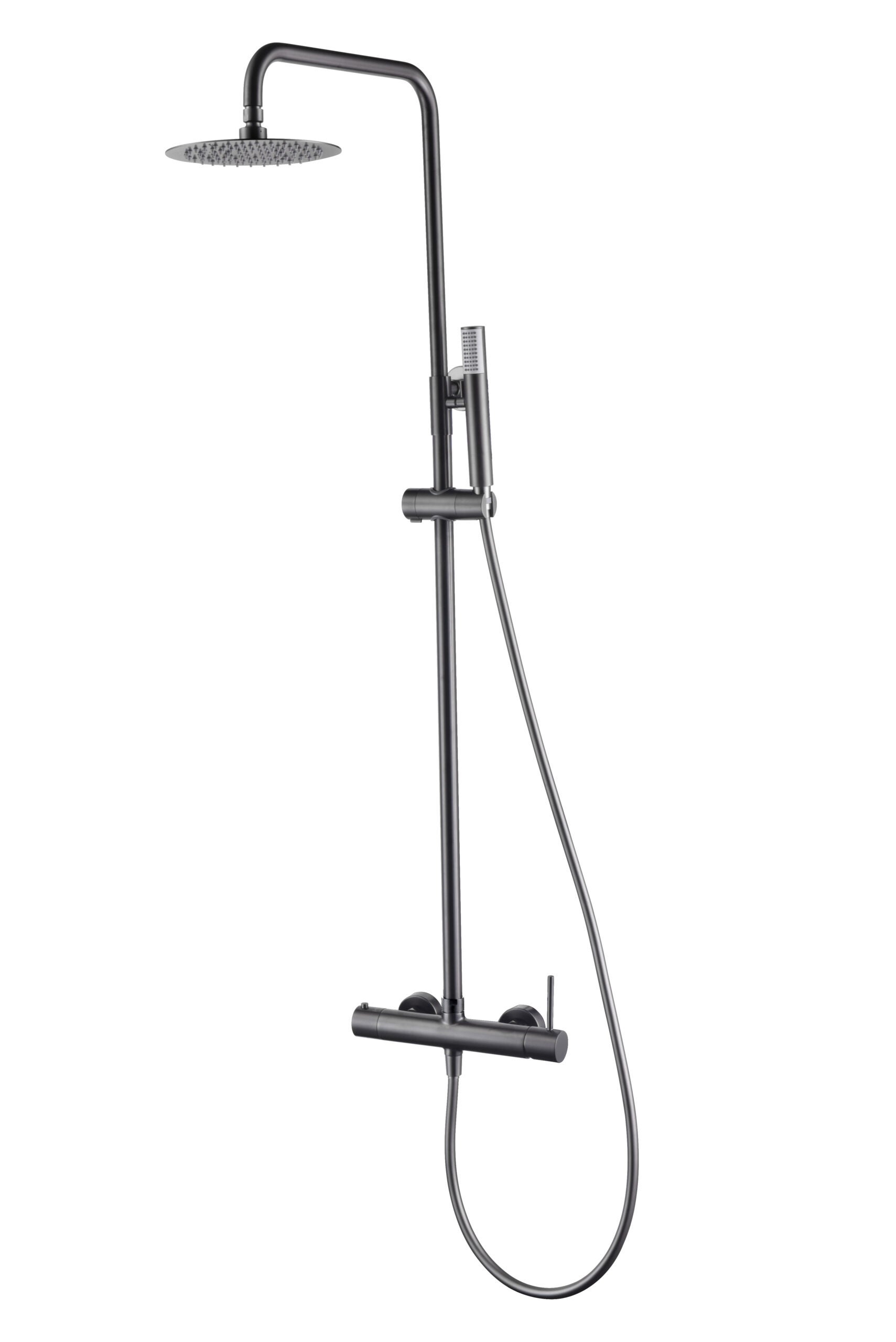 Ensemble de douche mitigeur Série MONZA – Black Gun Metal – Hauteur ...