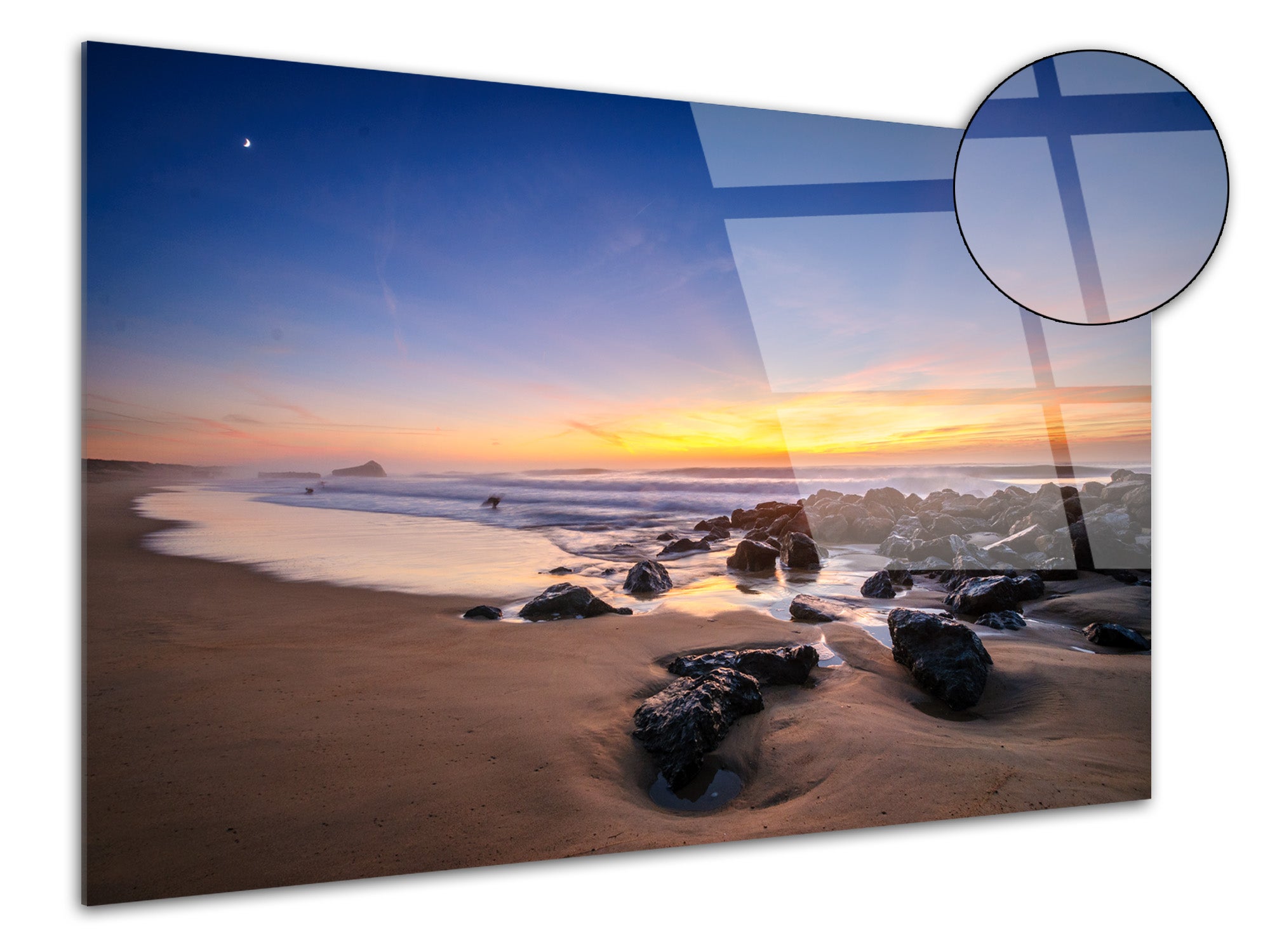 Tableau plexiglas photo PLAGE DE CAPBRETON | Leroy Merlin