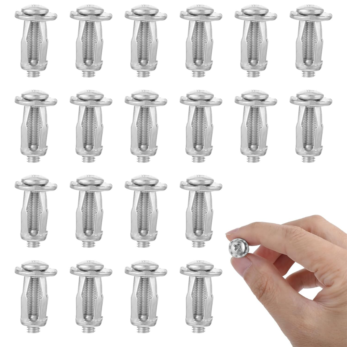 20 pièces M4 chevilles à cavité, chevilles et vis de porte creuses ...
