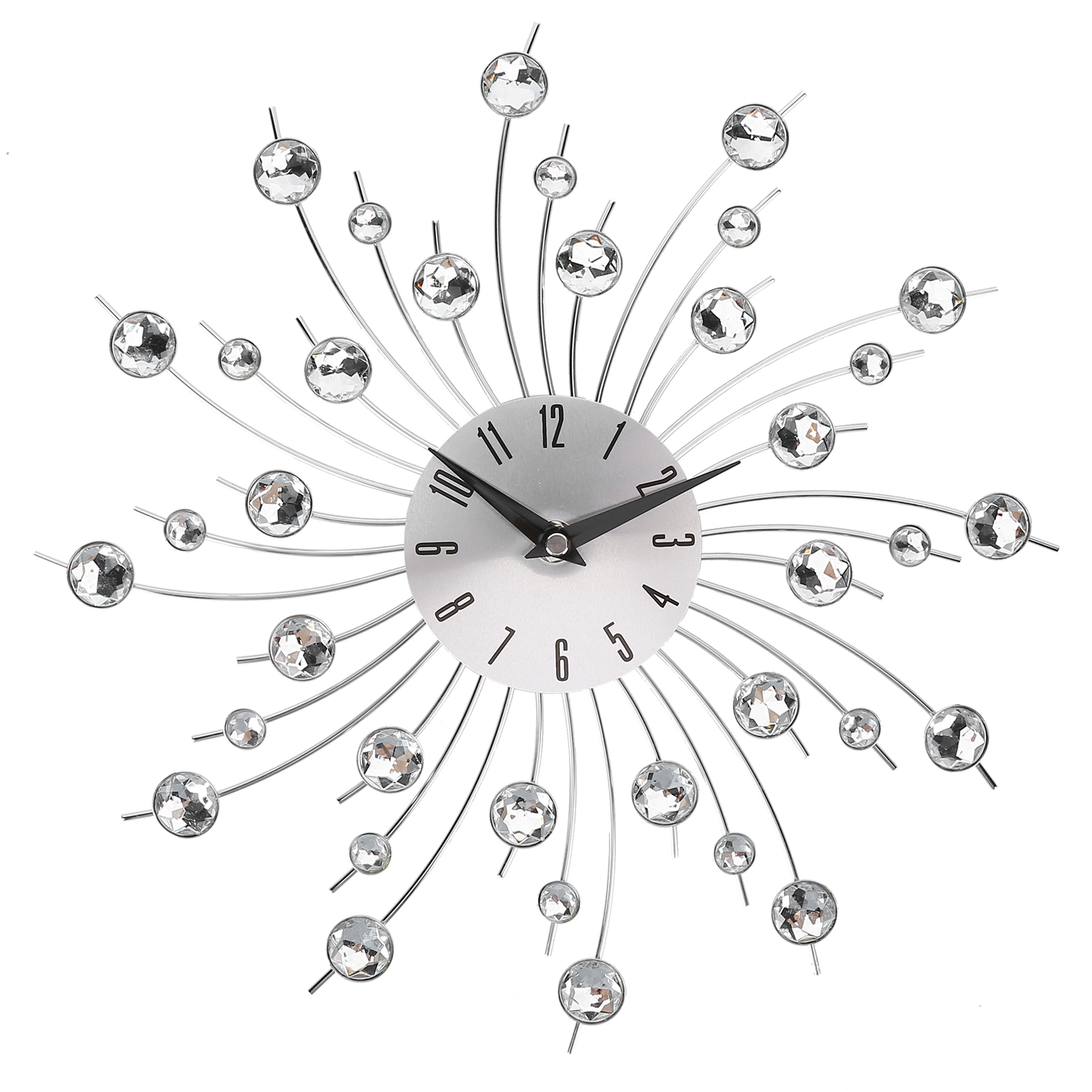 Reloj de pared vintage silencioso de hierro forjado de 33 cm | Leroy Merlin